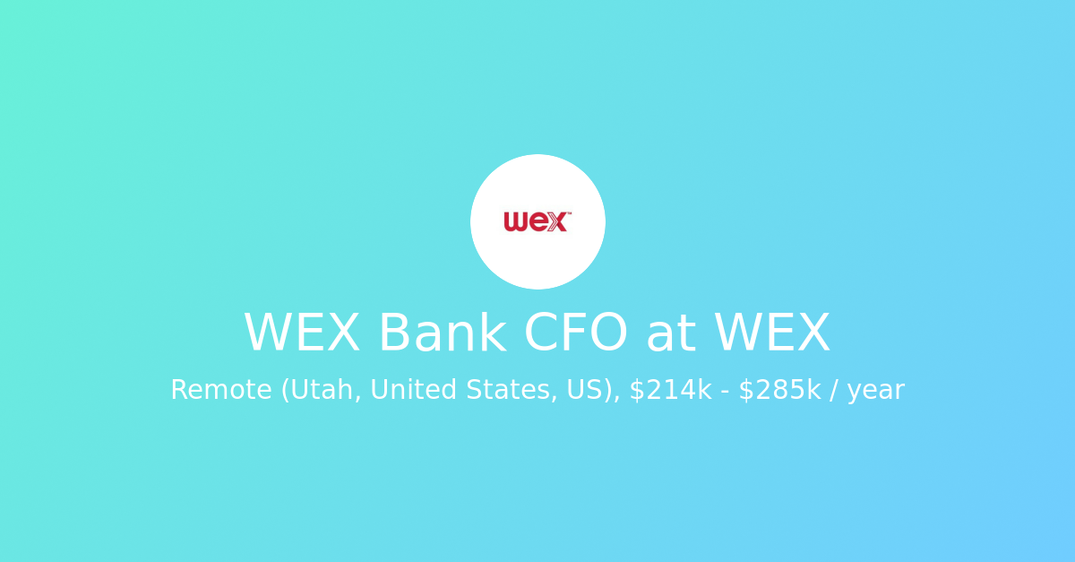 WEX Bank CFO at WEX - RevPath